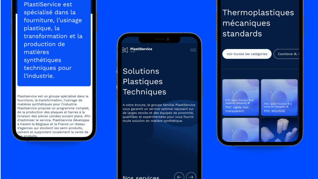 Refonte de site et de charte graphique pour Plastiservice | Digital Cover